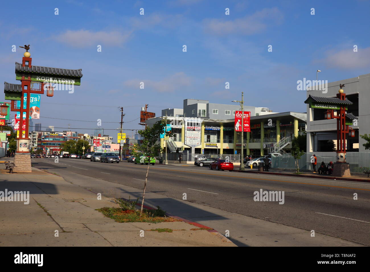 KOREATOWN a neighborhood of LOS ANGELES downtown Stock Photo - Alamy