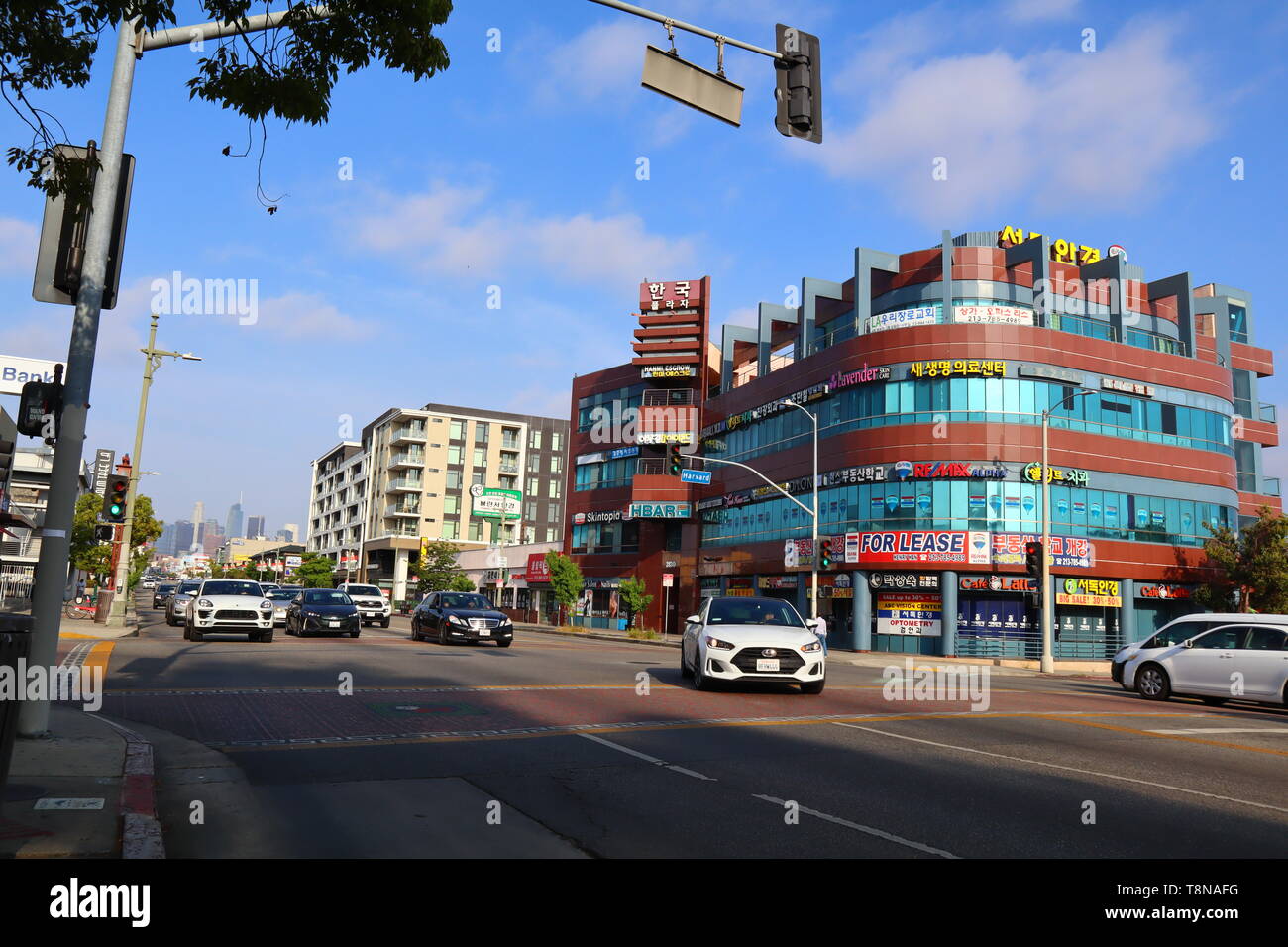 KOREATOWN a neighborhood of LOS ANGELES downtown Stock Photo - Alamy