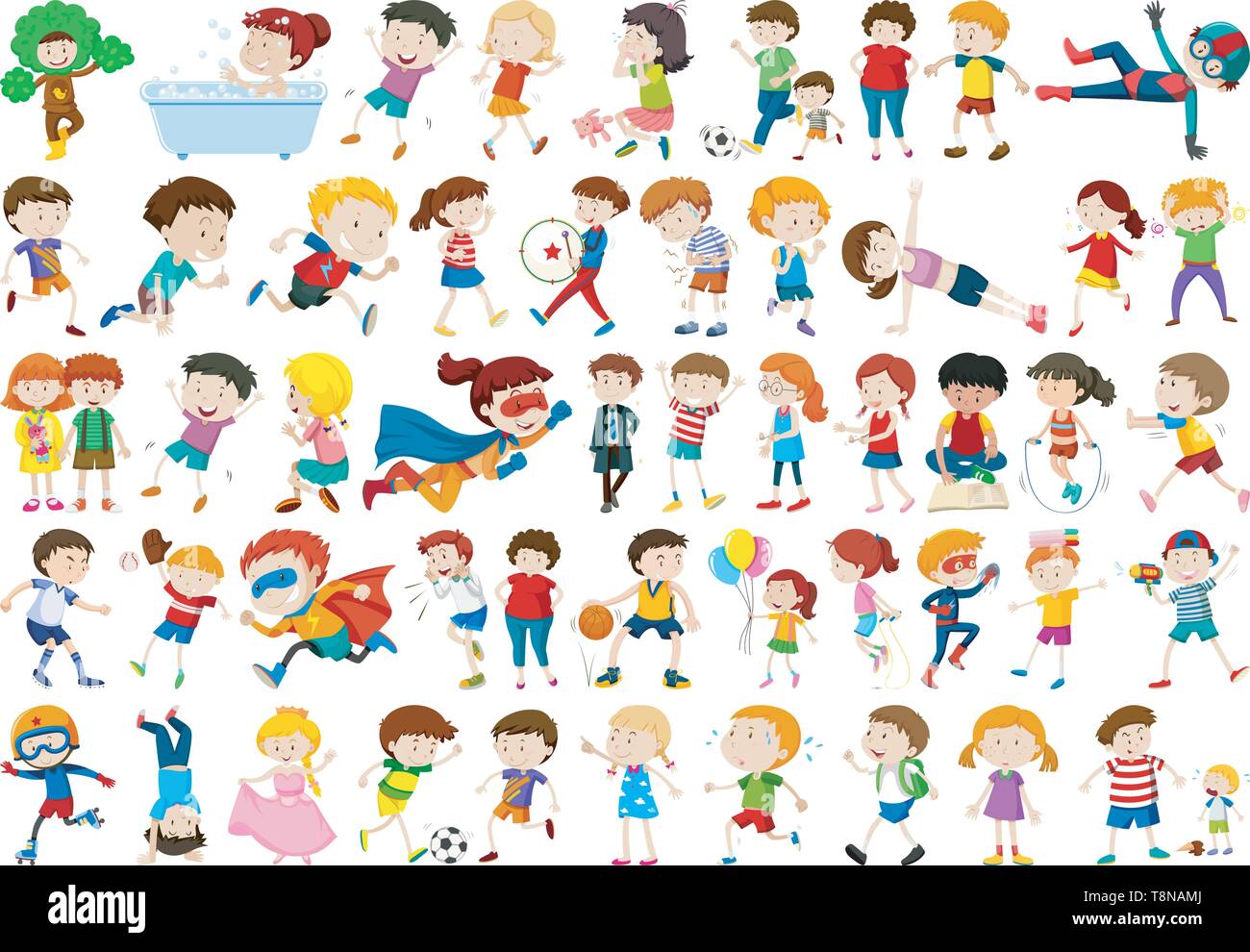 Activites background Stock Vector Images - Alamy