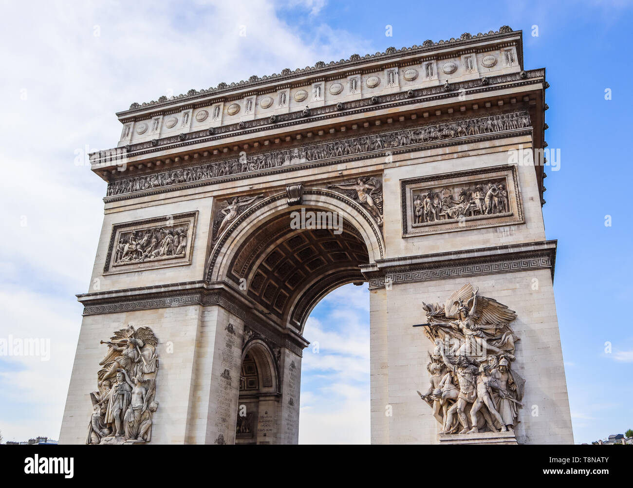 Arch of Triumph ( Arc de Triomphe ), Champs-Elysees in Paris France ...