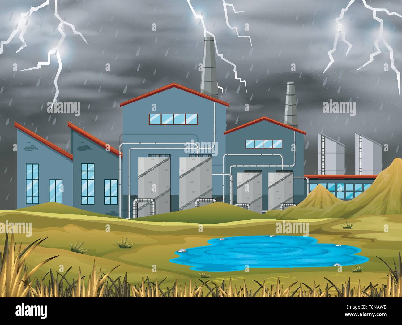 In a factory Stock Vector Images - Alamy