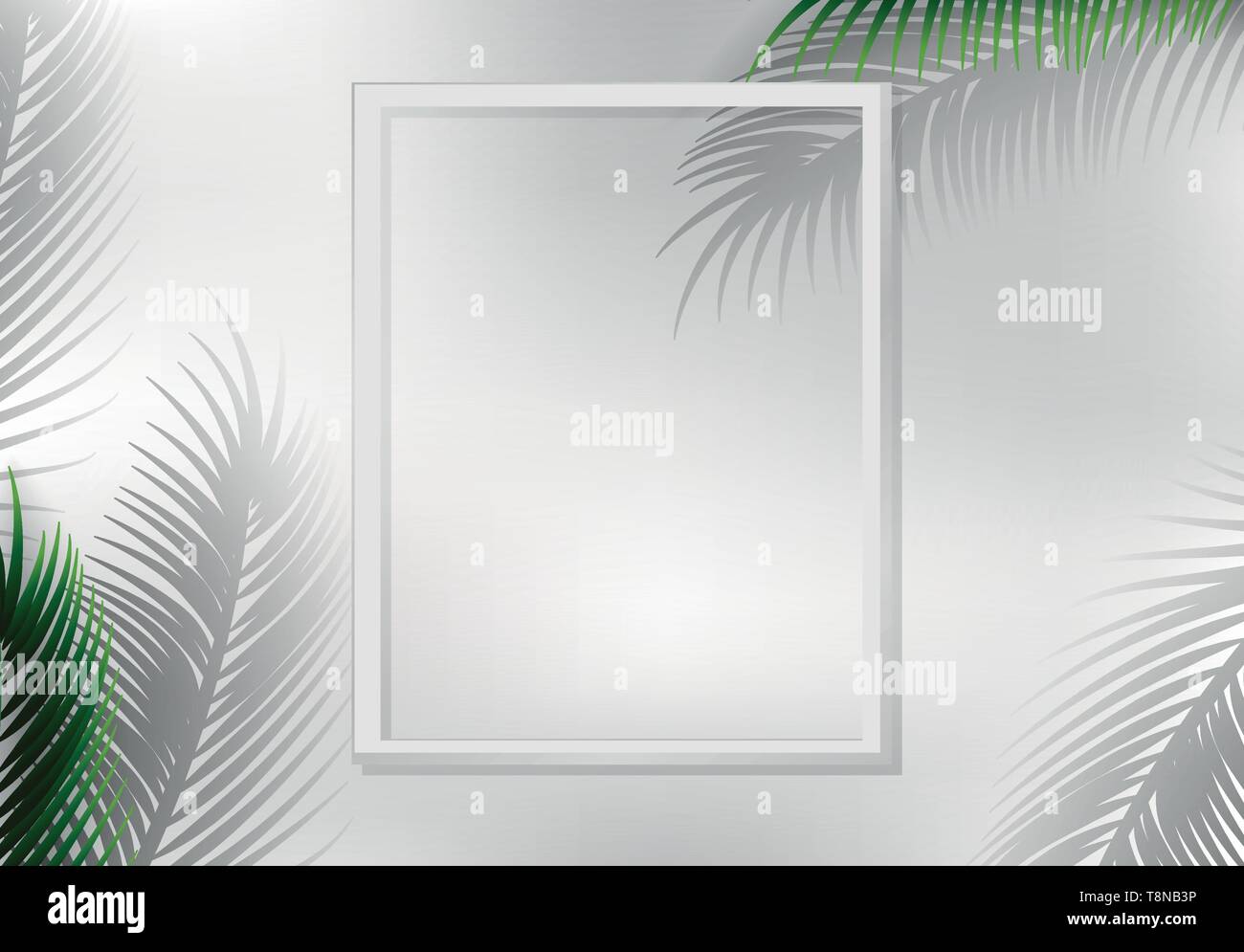 A nature leaf frame illustration Stock Vector Image & Art - Alamy