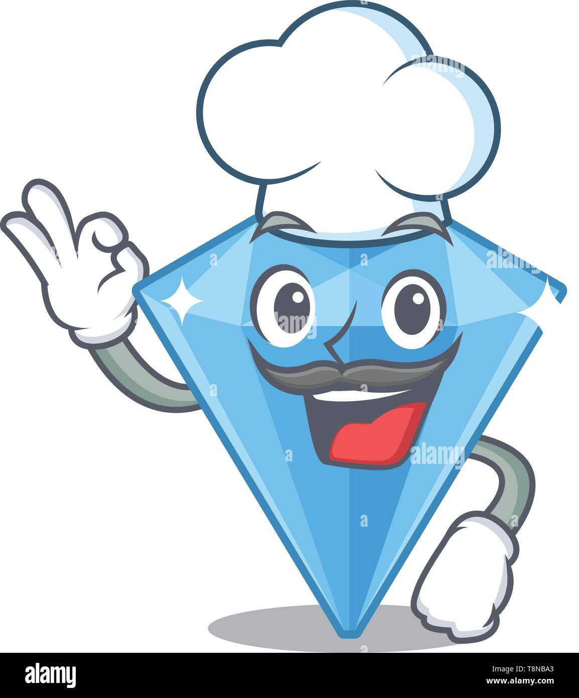 Chef sapphire gems in the cartoon shape Stock Vector Image & Art - Alamy