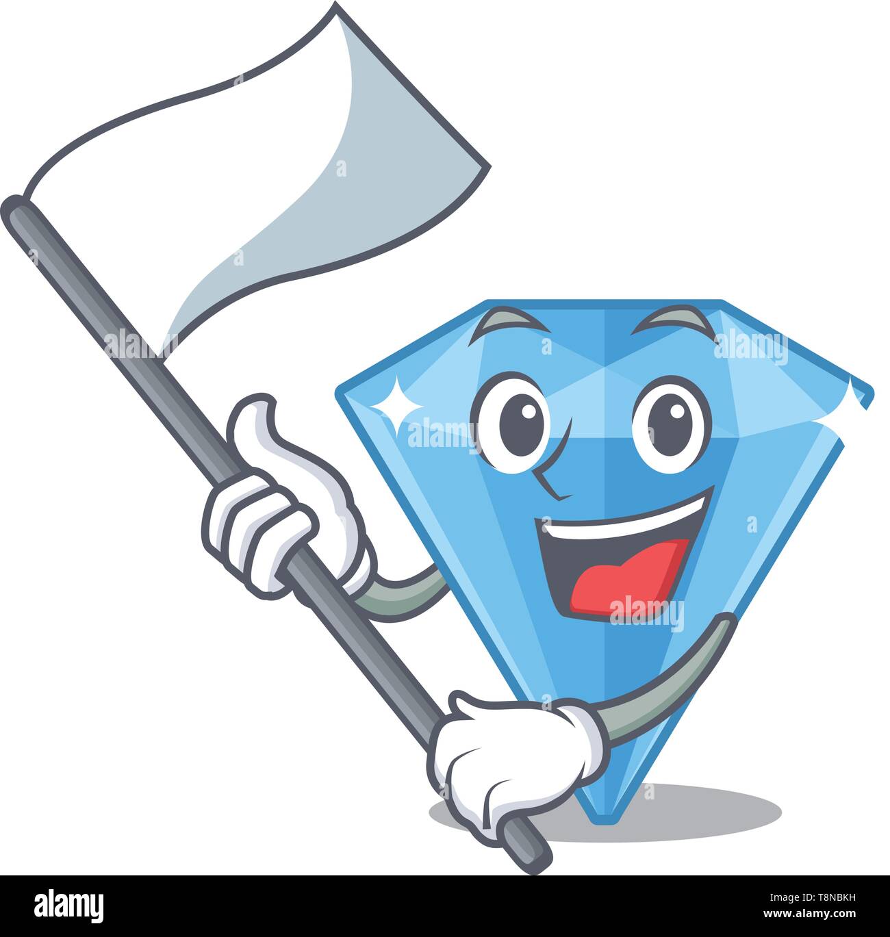 With flag sapphire gems in a cartoon bag Stock Vector Image & Art - Alamy