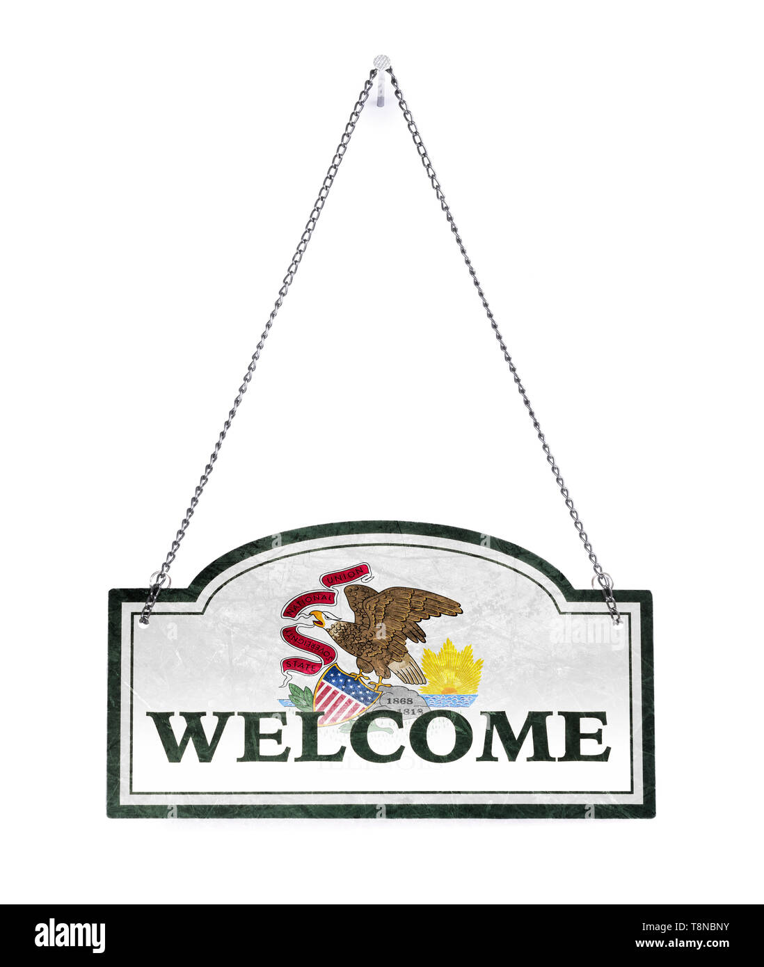 Welcome to state sign Cut Out Stock Images & Pictures - Alamy