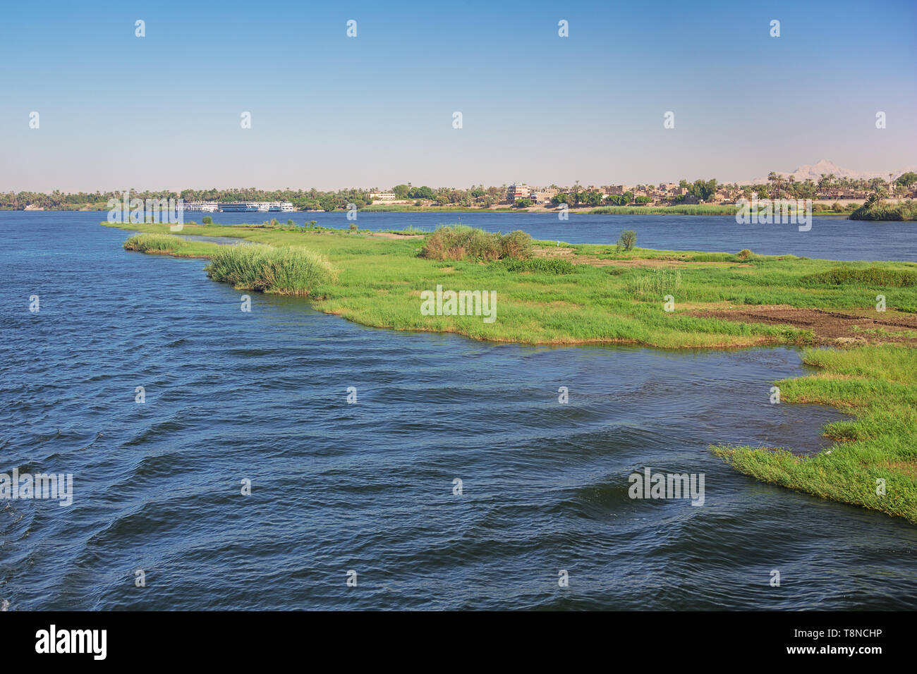 Passing Armant Island, in the vicinity of Luxor Stock Photo - Alamy