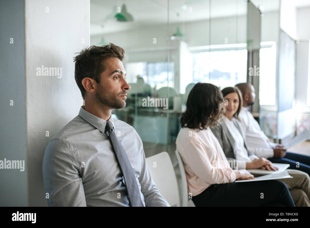 Job interview black man hi-res stock photography and images - Alamy
