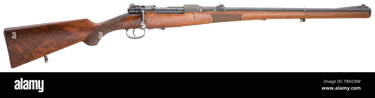 LONG ARMS, MODERN HUNTING WEAPONS, Mauser repeating full stock rifle ...