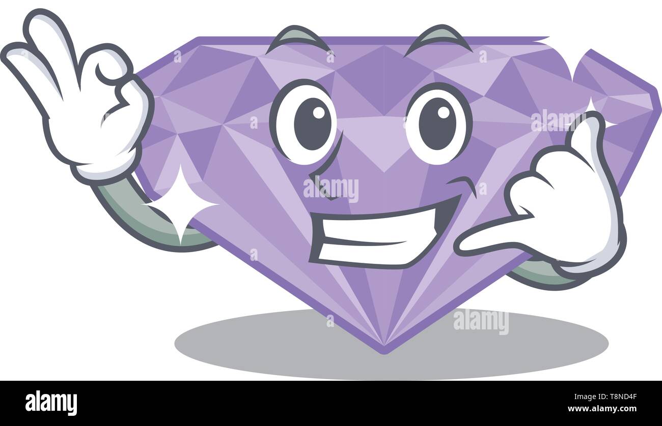 Call me violet diamond in the cartoon box Stock Vector Image & Art - Alamy