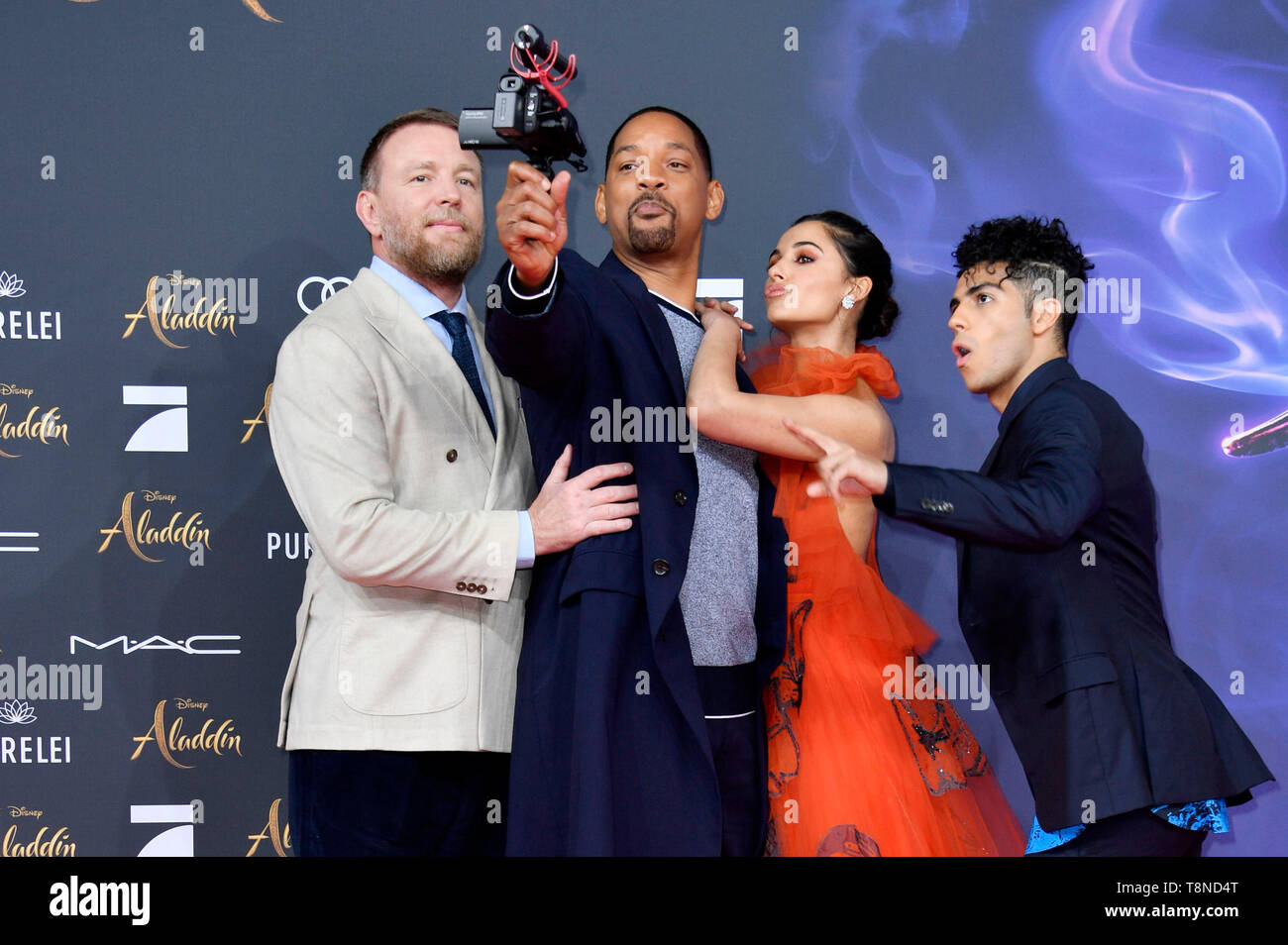 Guy Ritchie, Will Smith, Naomi Scott and Mena Massoud attending the ...
