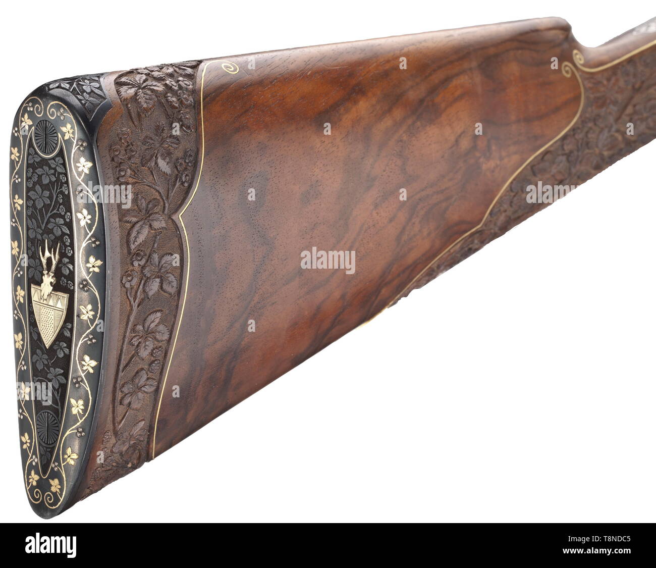 Golden Double Barrel Shotgun