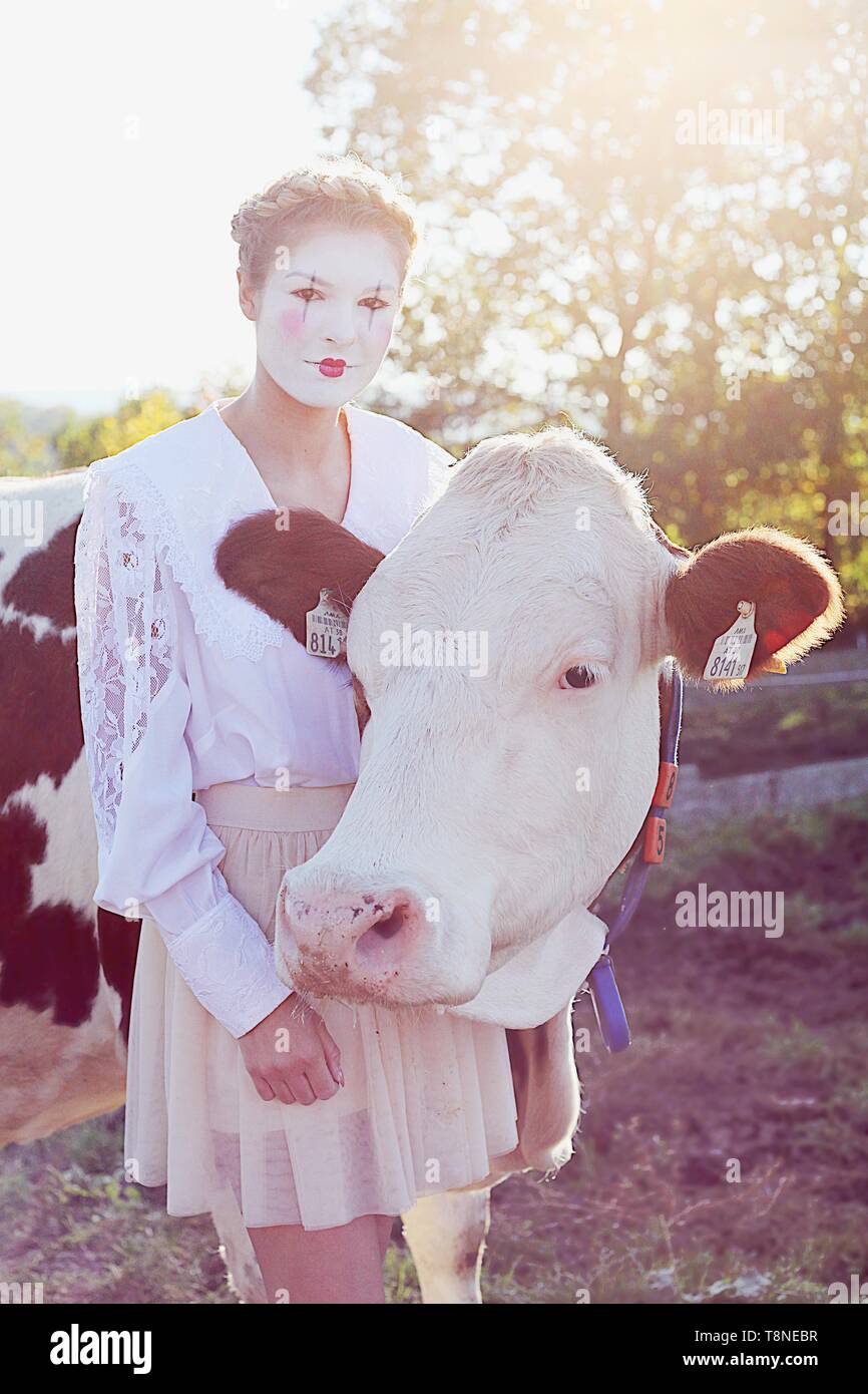Human cow costume hi-res stock photography and images - Alamy