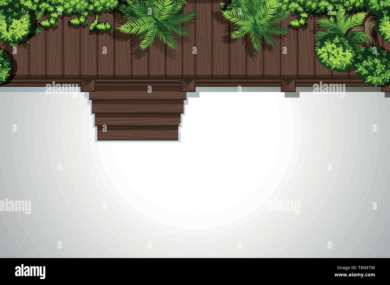 Aerial view of garden illustration Stock Vector Image & Art - Alamy