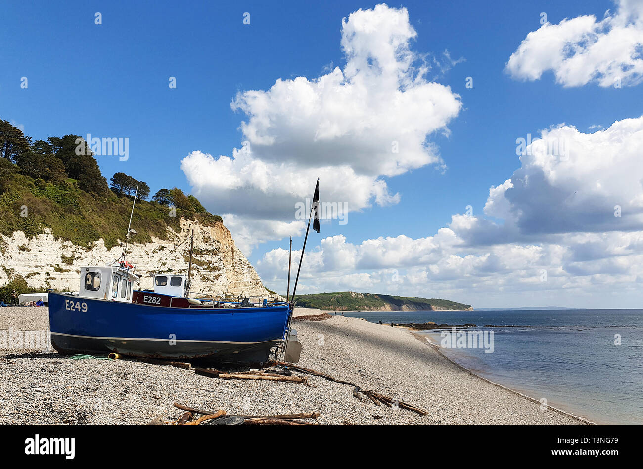 Fishing Boat at Beer, Devon,UK Stock Photo - Alamy