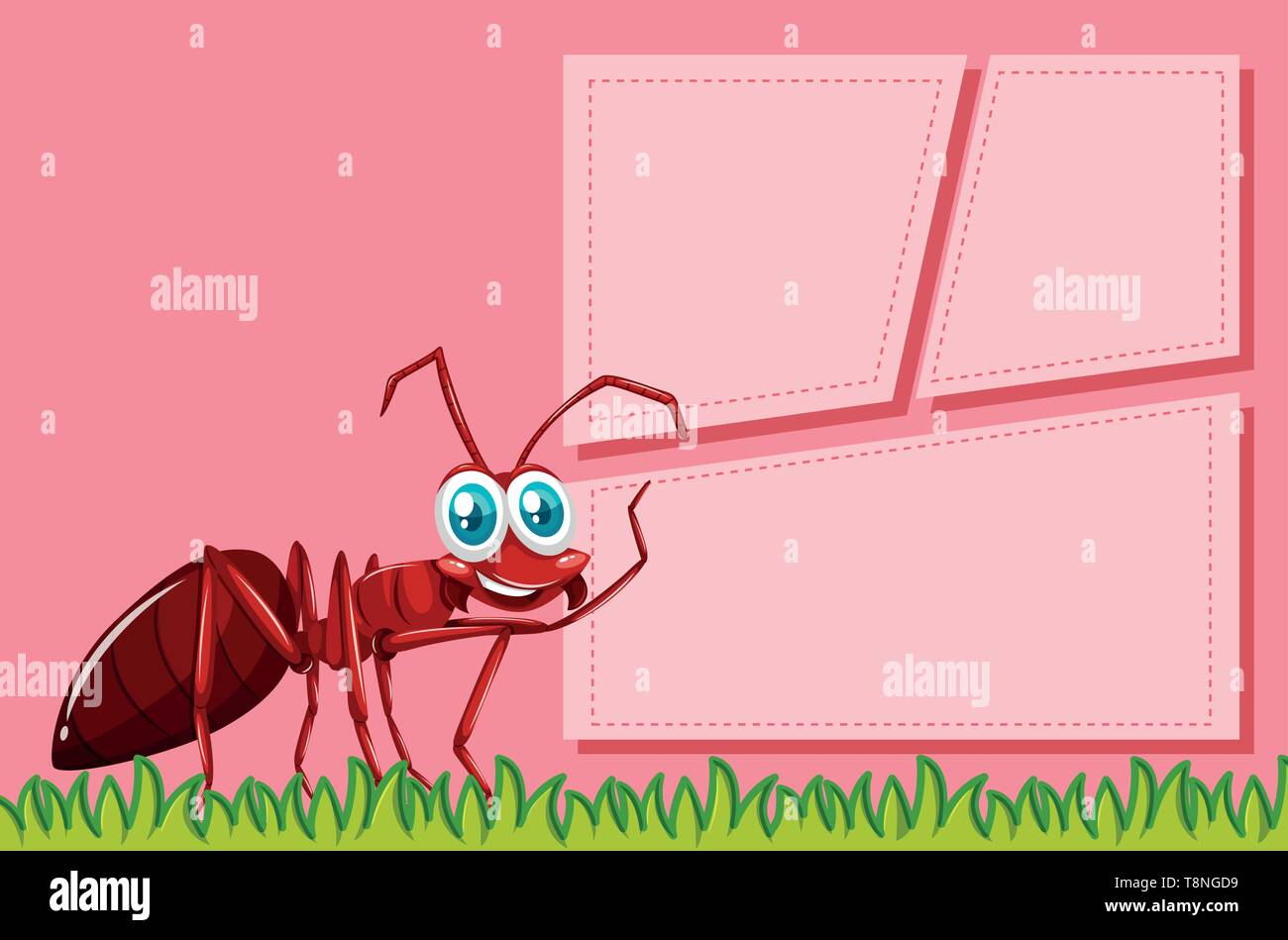 Red ant frame scene illustration Stock Vector Image & Art - Alamy