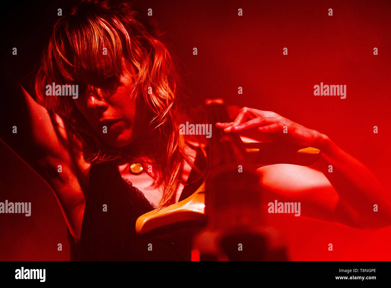 Denmark, Copenhagen - May 11, 2019. The British cellist and composer Jo ...