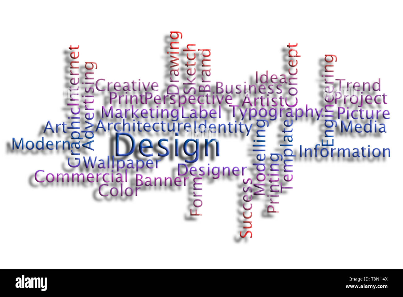 Design word cloud collage. Business and Technology concept Stock Photo ...
