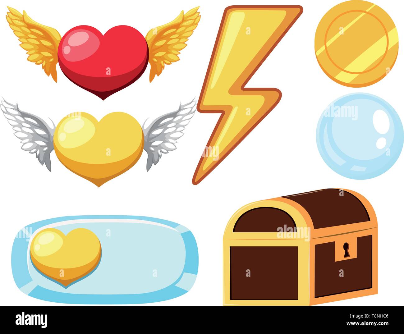 Set of different objects illustration Stock Vector Image & Art - Alamy