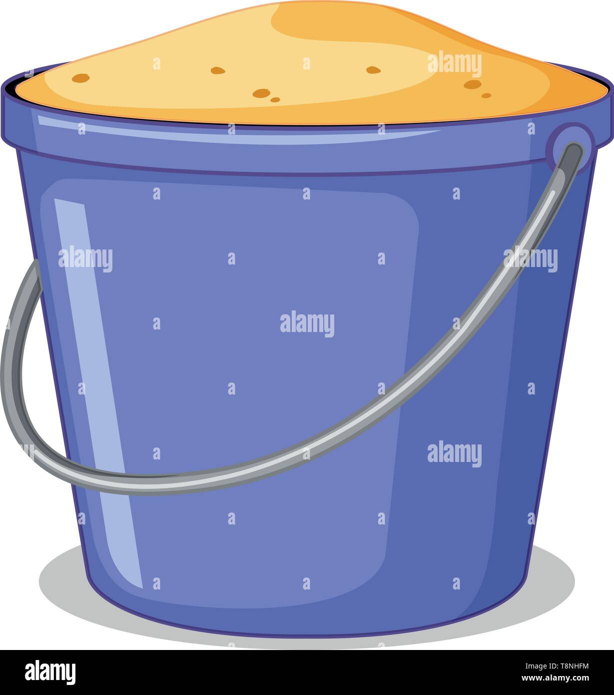 Bucket of sand object illustration Stock Vector Image & Art - Alamy