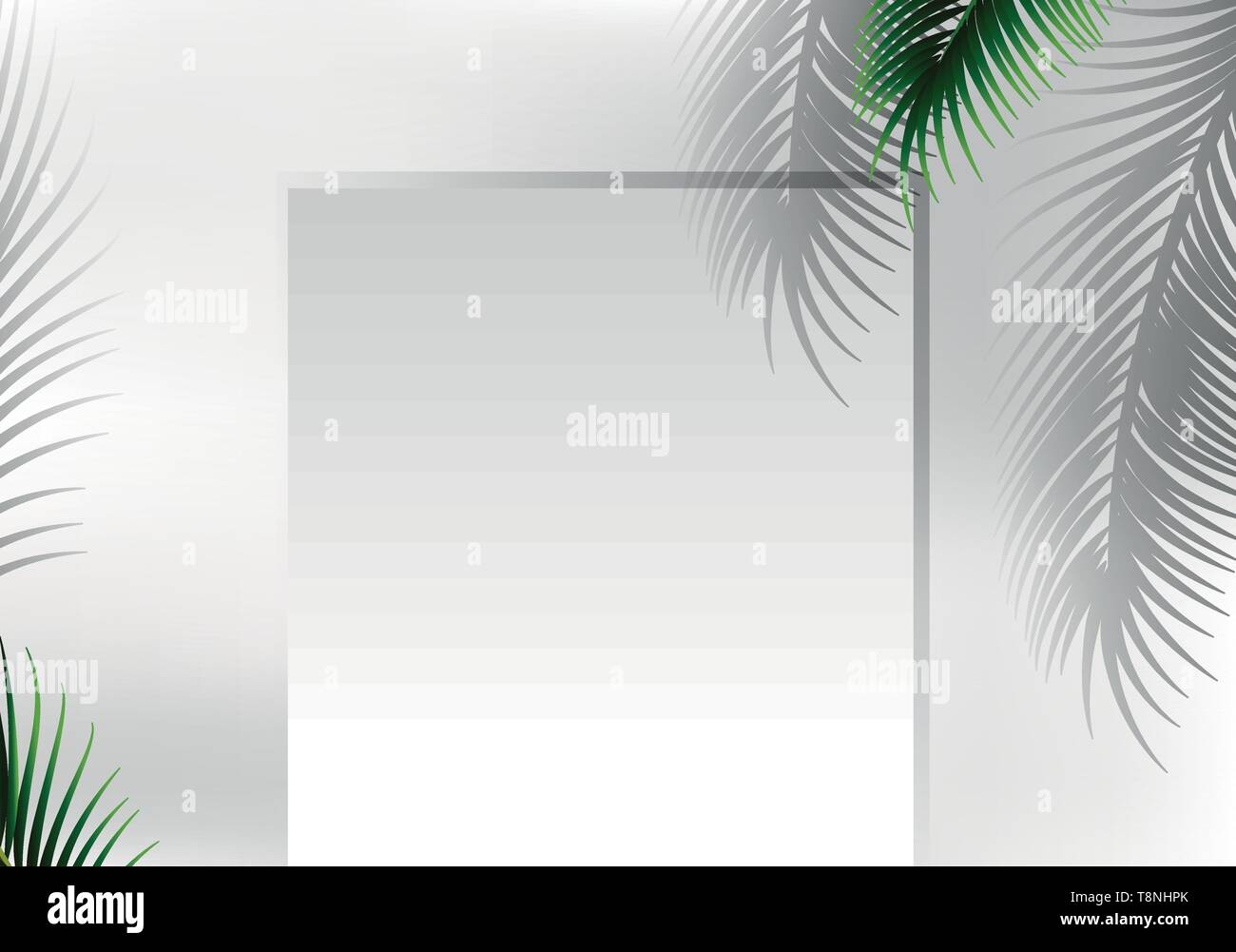 A nature leaf frame illustration Stock Vector Image & Art - Alamy