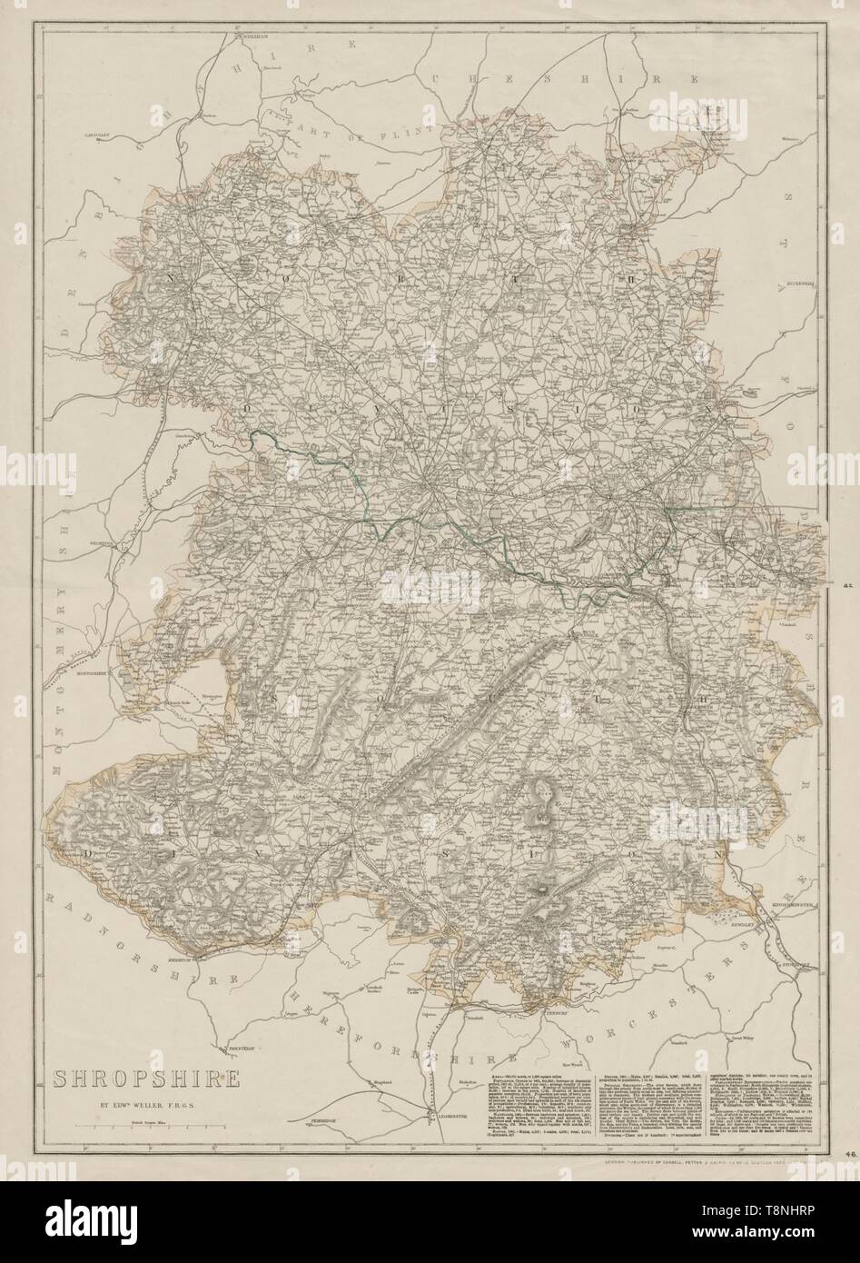 Much wenlock map hi-res stock photography and images - Alamy