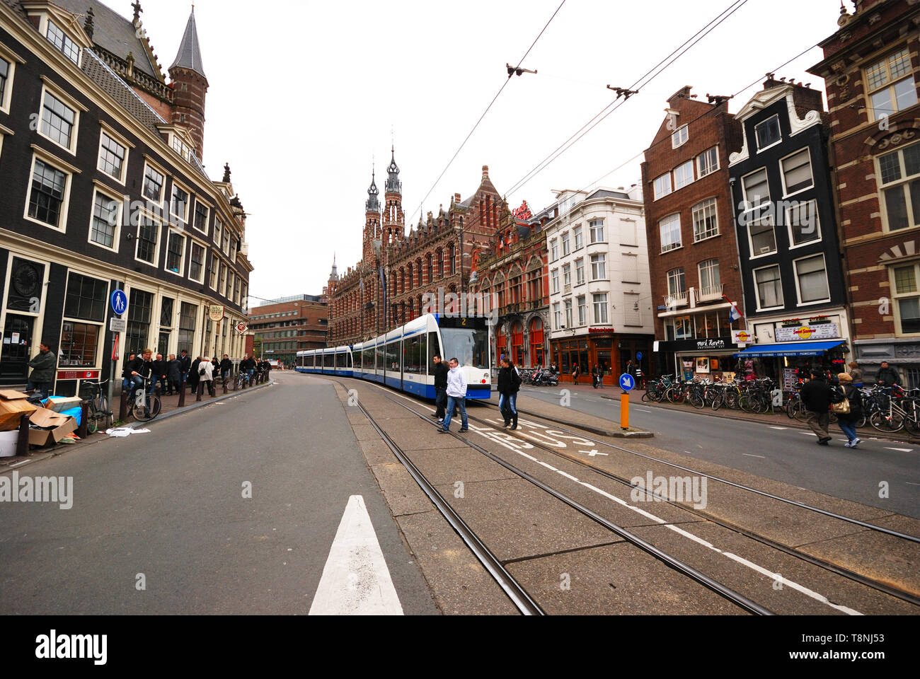 Amsterdam street view Stock Photo - Alamy