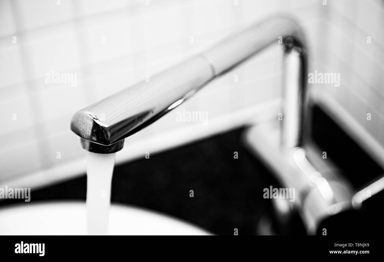 Isolated water faucet Black and White Stock Photos & Images - Alamy