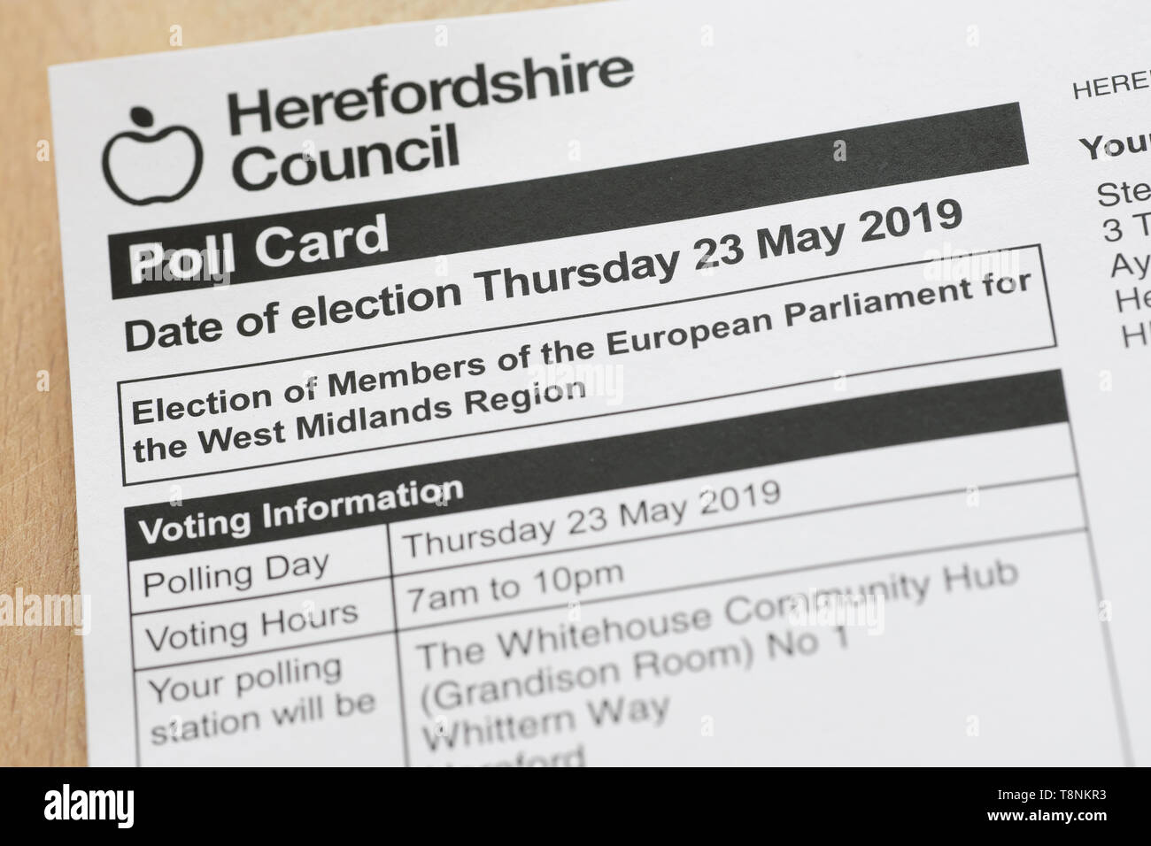 Registered may 2019 hi-res stock photography and images - Alamy