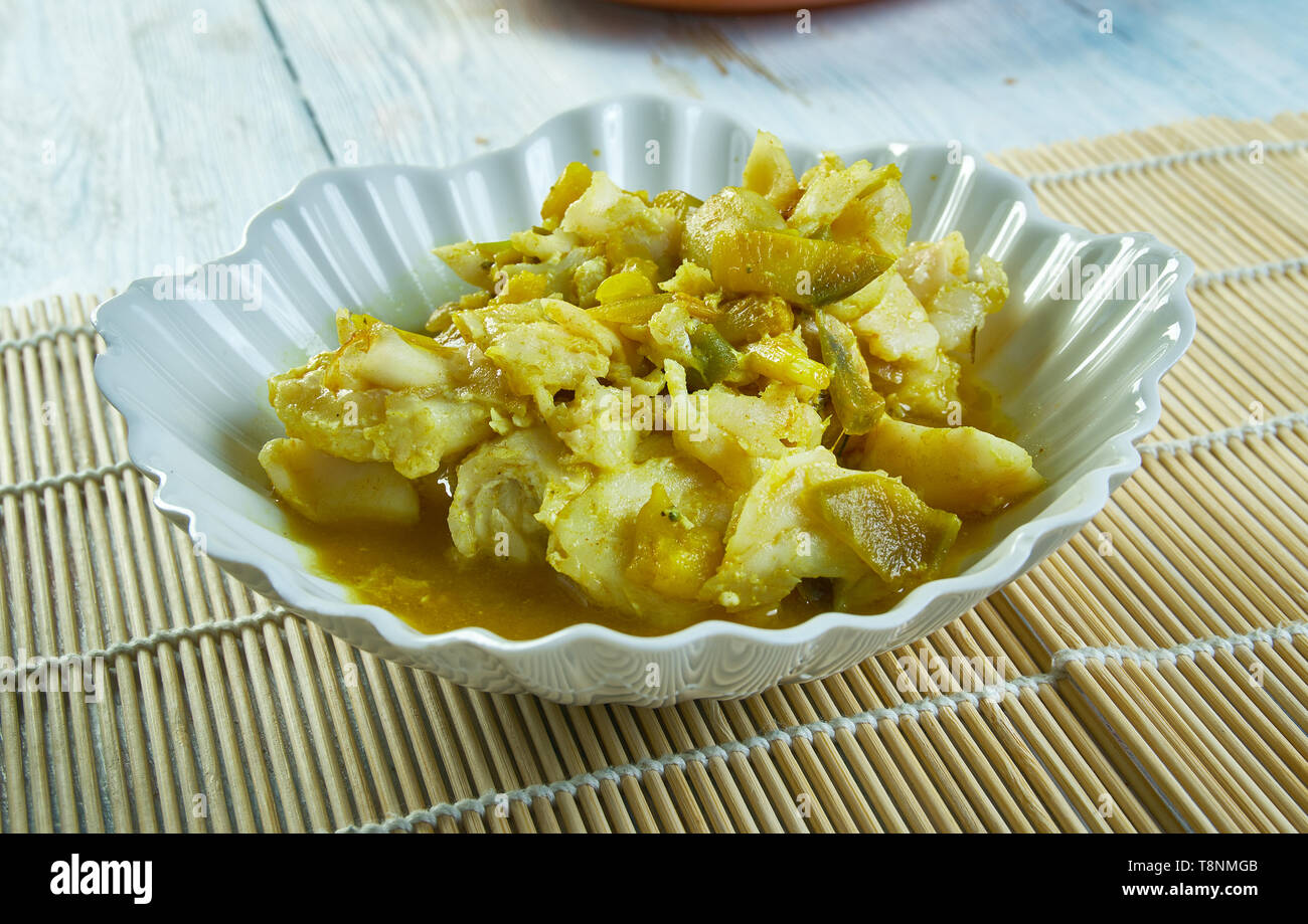 South Indian hake curry, Keralan fish curry Stock Photo - Alamy