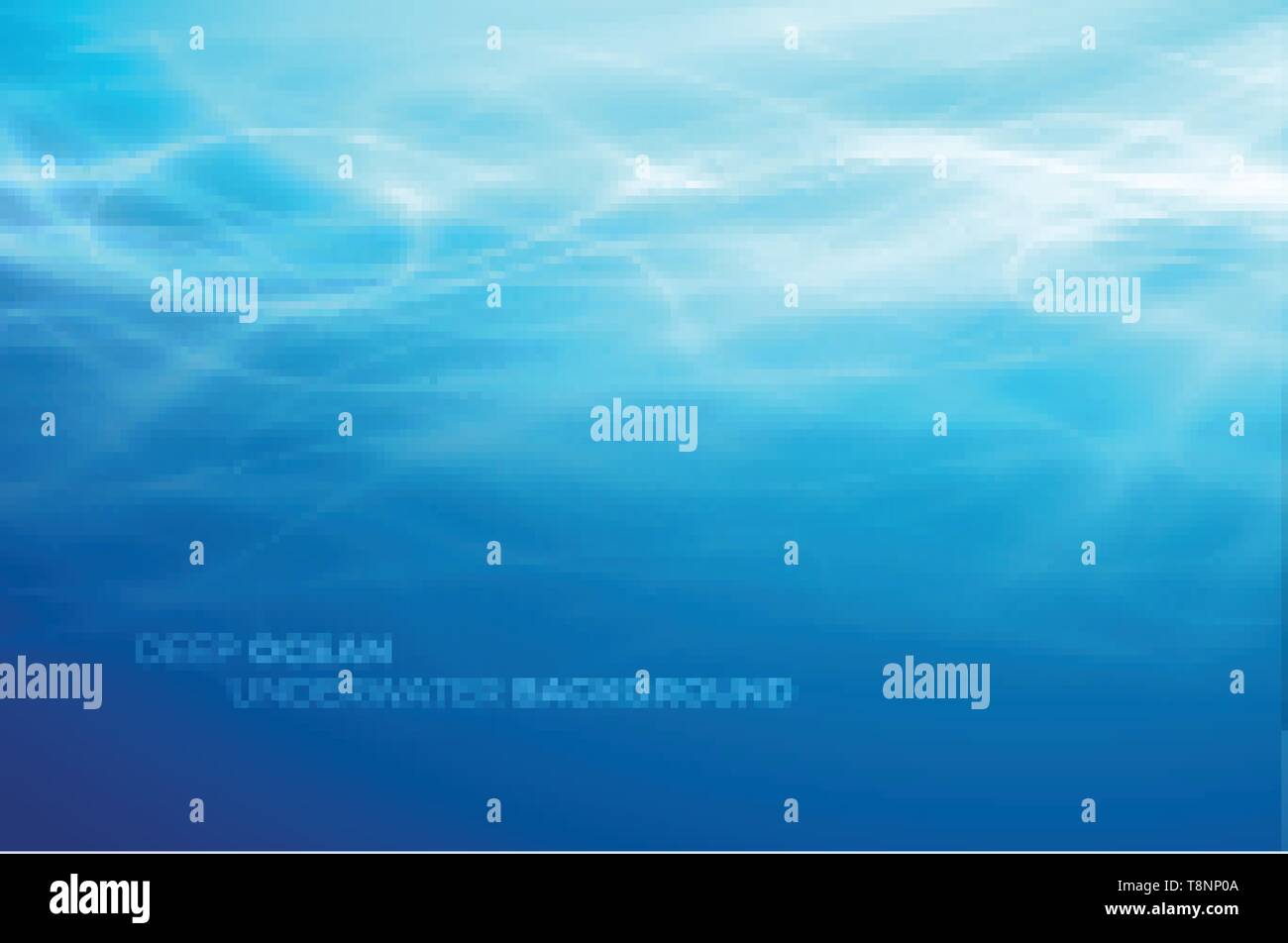 Blue deep water and sea abstract natural background. Vector ...