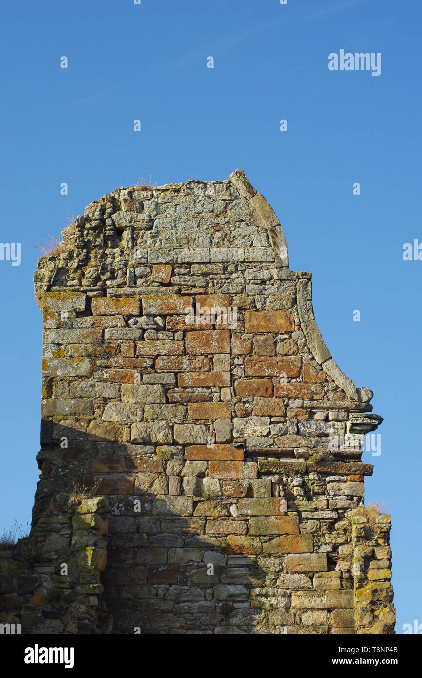 Remains of Newark Castle on the Cliffs by St Monans on a Sunny Summers ...