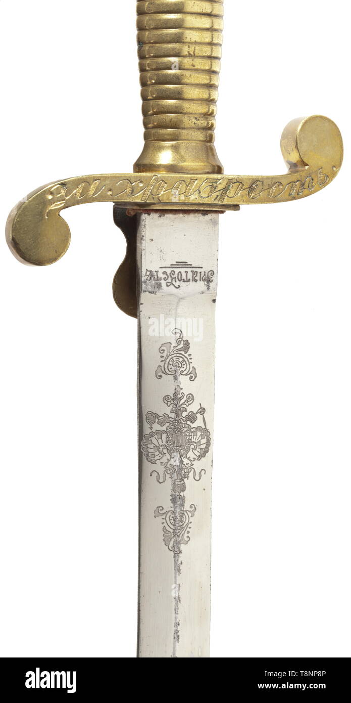 A dagger for officers of the Russian navy Double award with applied ...