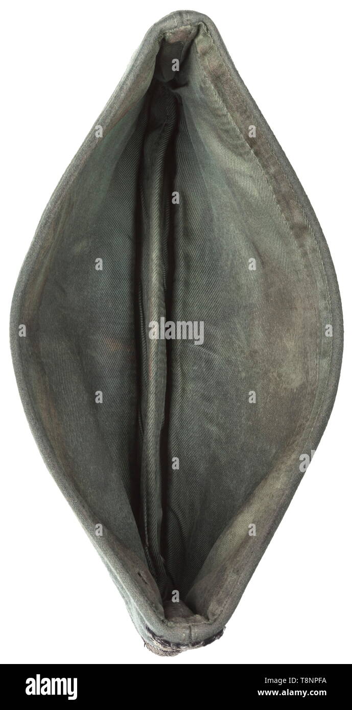 A garrison cap for Führer of the Waffen-SS Made from field-grey ...