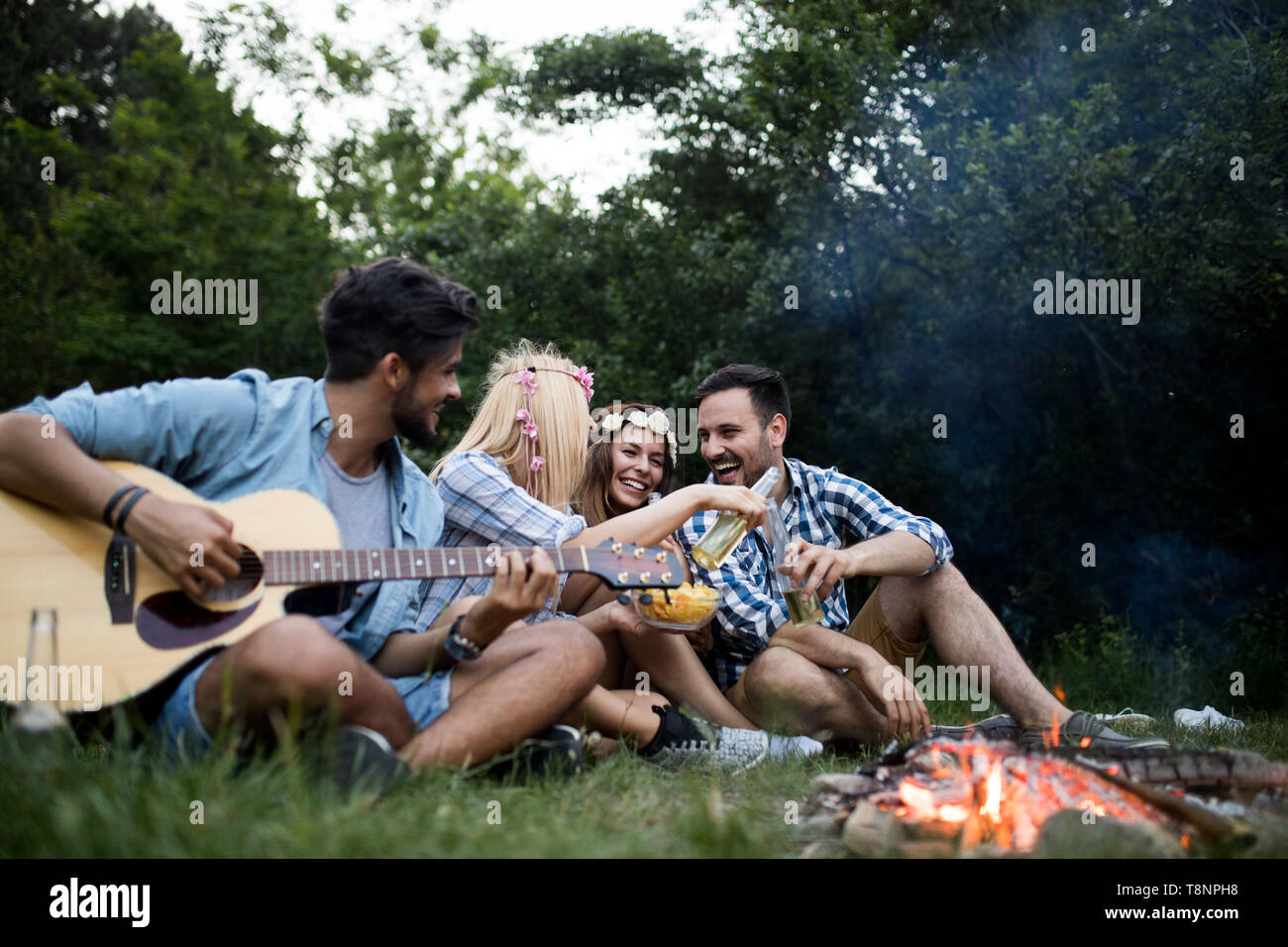 Fire party hi-res stock photography and images - Alamy