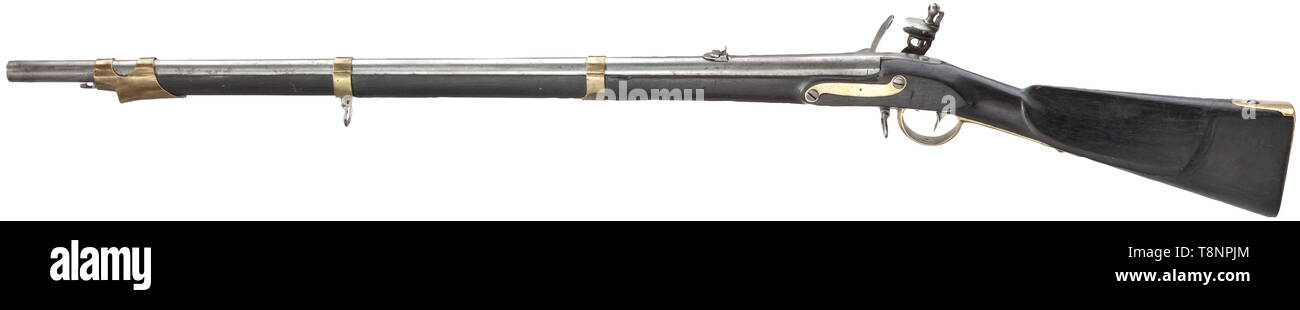 A Jägerkarabiner M 1807 Smooth bore in 17.6 mm calibre, above powder ...