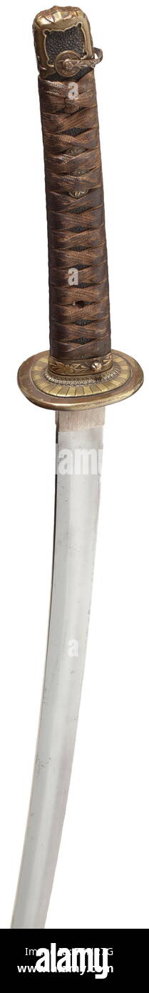 A Japanese kai-gunto for navy officers, circa 1943 Blade shinogi-zukuri ...