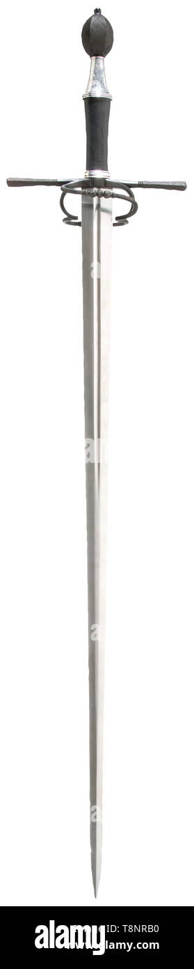 A riding sword in the Saxon style of circa 1580 Double-edged blade of ...