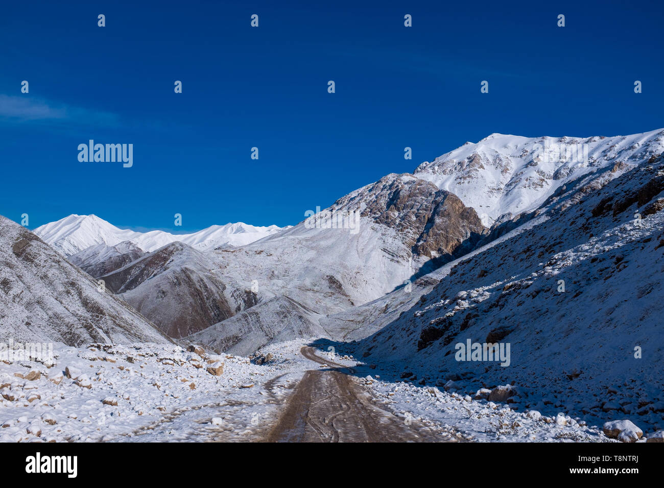 A landscape of snowy mountain in Tehran, Iran Stock Photo - Alamy