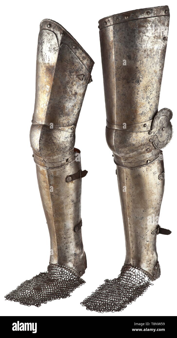 Two German leg defences, 2nd half of the 16th century Slightly ...