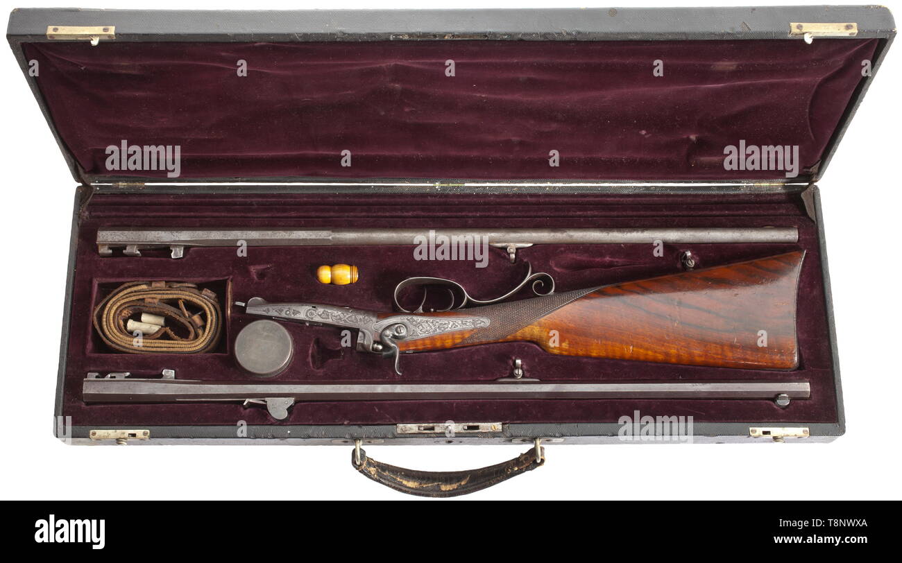 LONG ARMS, MODERN HUNTING WEAPONS, combination drop barrel rifle/drop ...