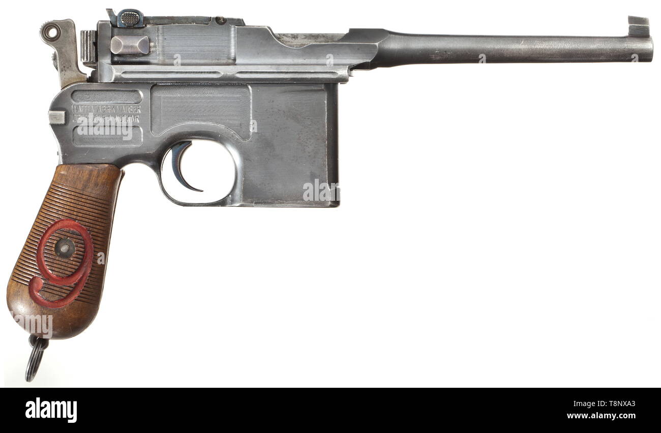 A Mauser C 96/16 Cal. 9 mm Parabellum, no. 2932. Matching numbers ...