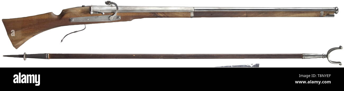 Long arms, matchlock and wheellock, matchlock musket, collector's ...