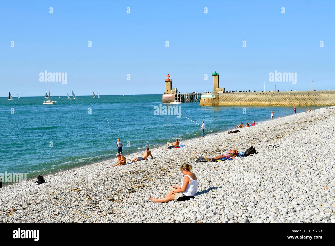 France, Seine Maritime, Pays de Caux, Cote d'Albatre (Alabaster Coast ...