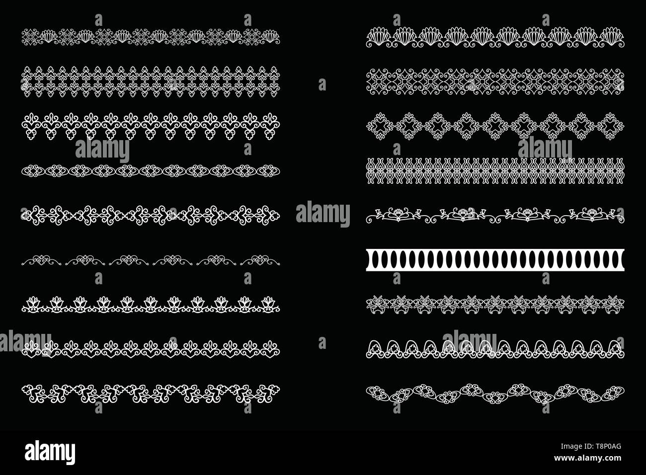 Elegant Lace Borders Frames laser cut Stock Vector Image & Art - Alamy