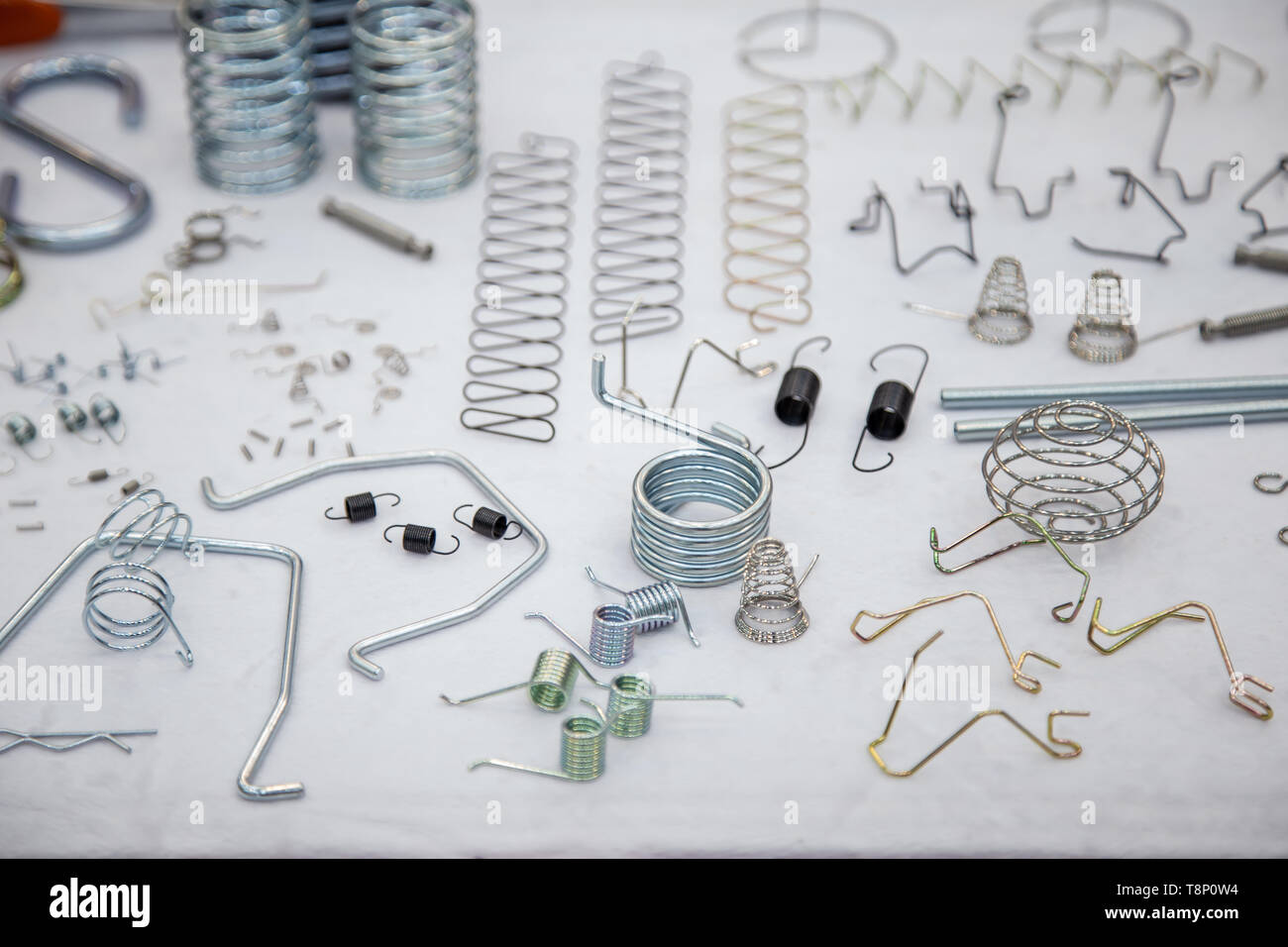 Various types of flexible compression, tension and torsion springs ...