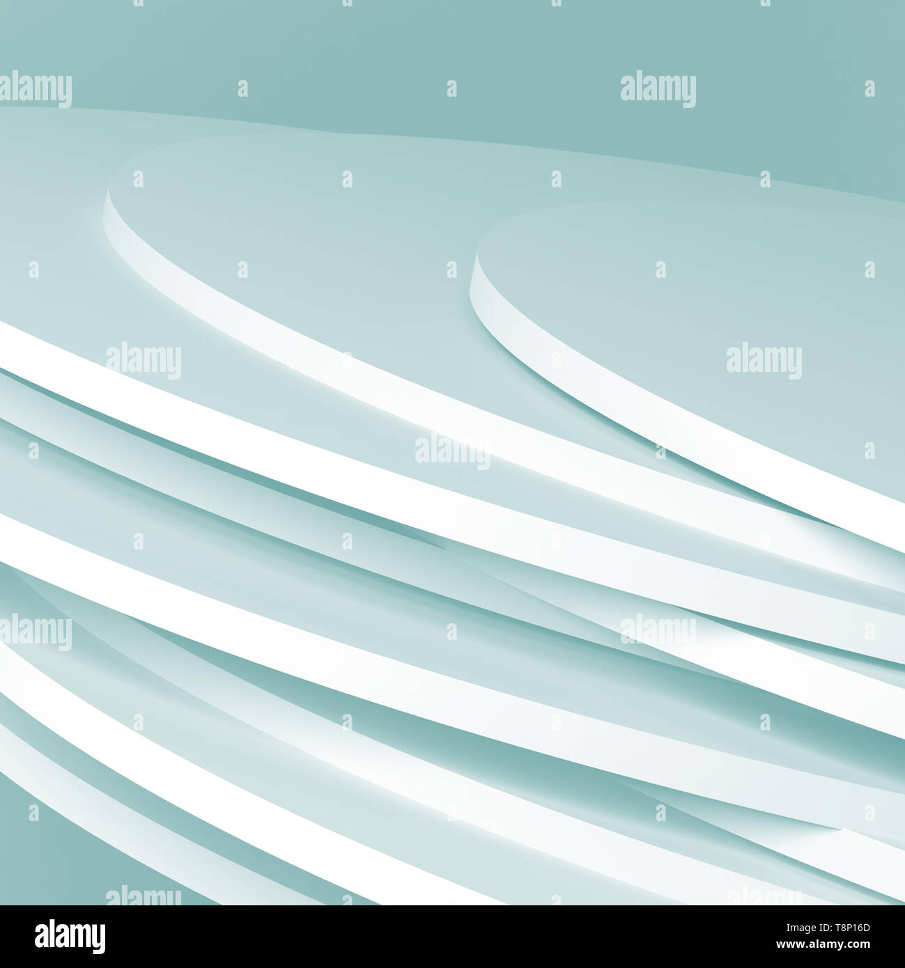 Installation of random shifted discs, abstract digital background ...