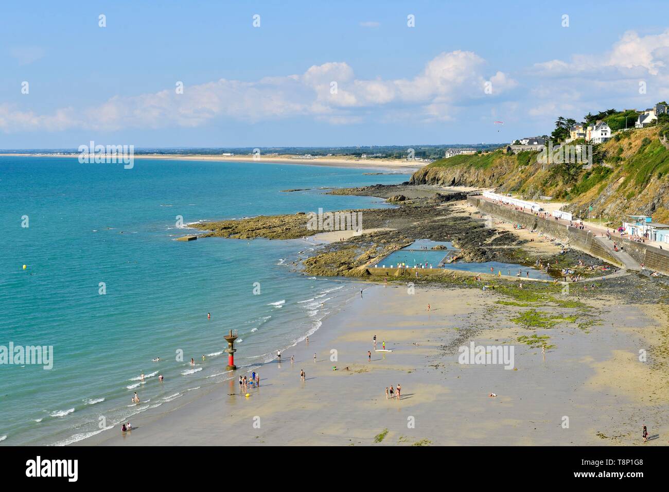 France, Manche, Cotentin, Granville, the Upper Town built on a rocky ...