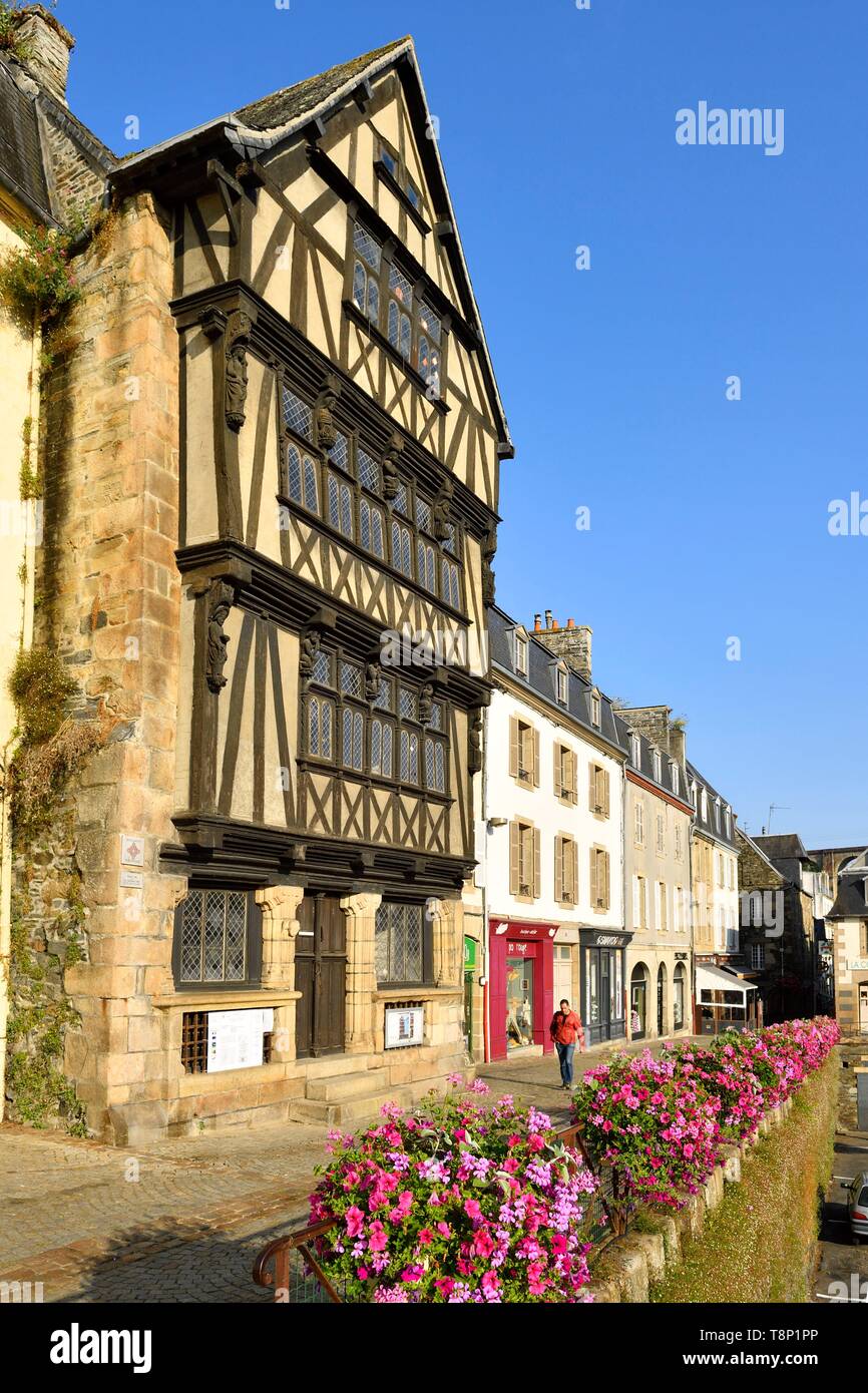 France, Finistere, Morlaix, place Allende, house of the Queen Anne, 16 ...