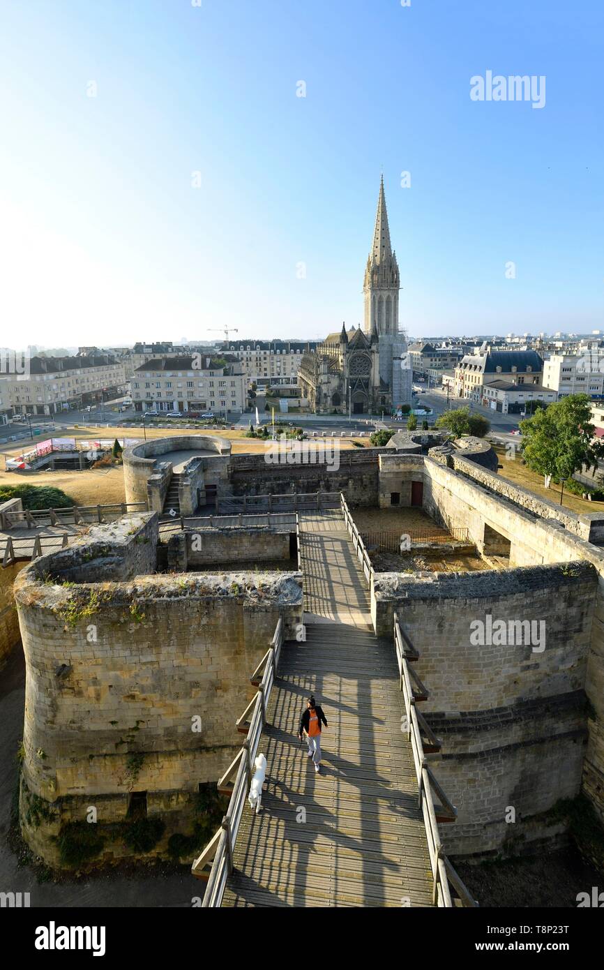 France, Calvados, Caen, the castle of William the Conqueror, Ducal ...