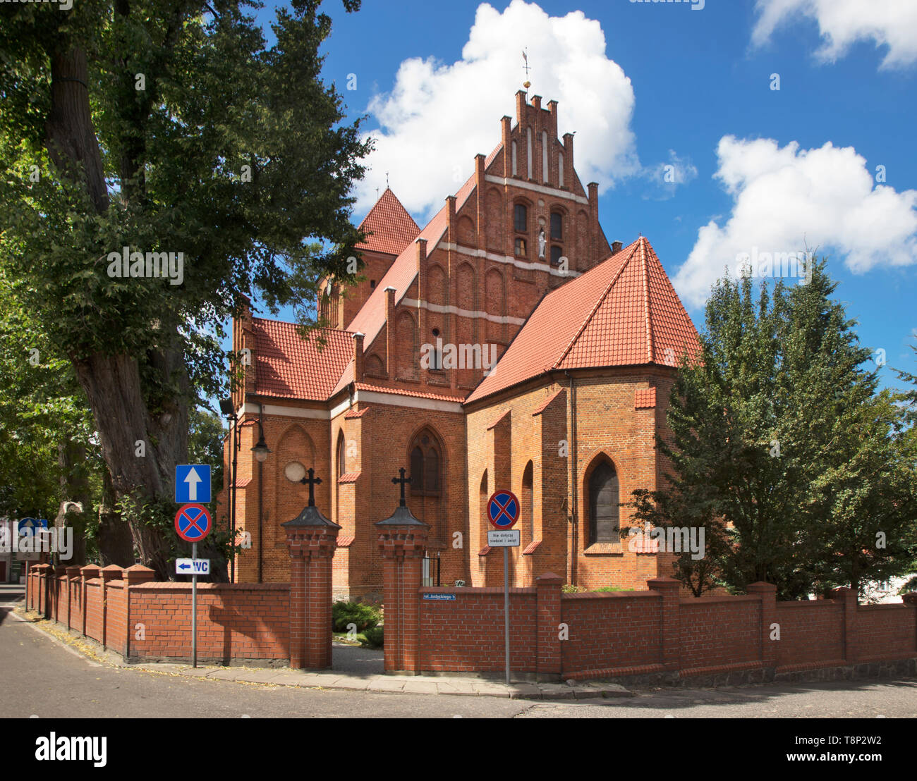 Parish church of St. Apostles Peter and Paul in Puck. Poland Stock ...